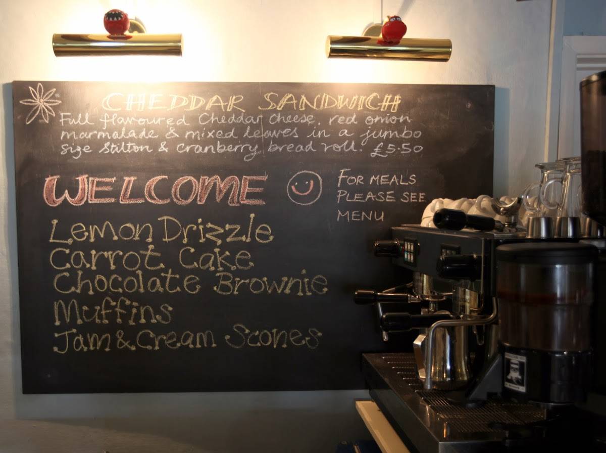 Menu at Edelweiss Cafe, Cheddar, The Cliffs