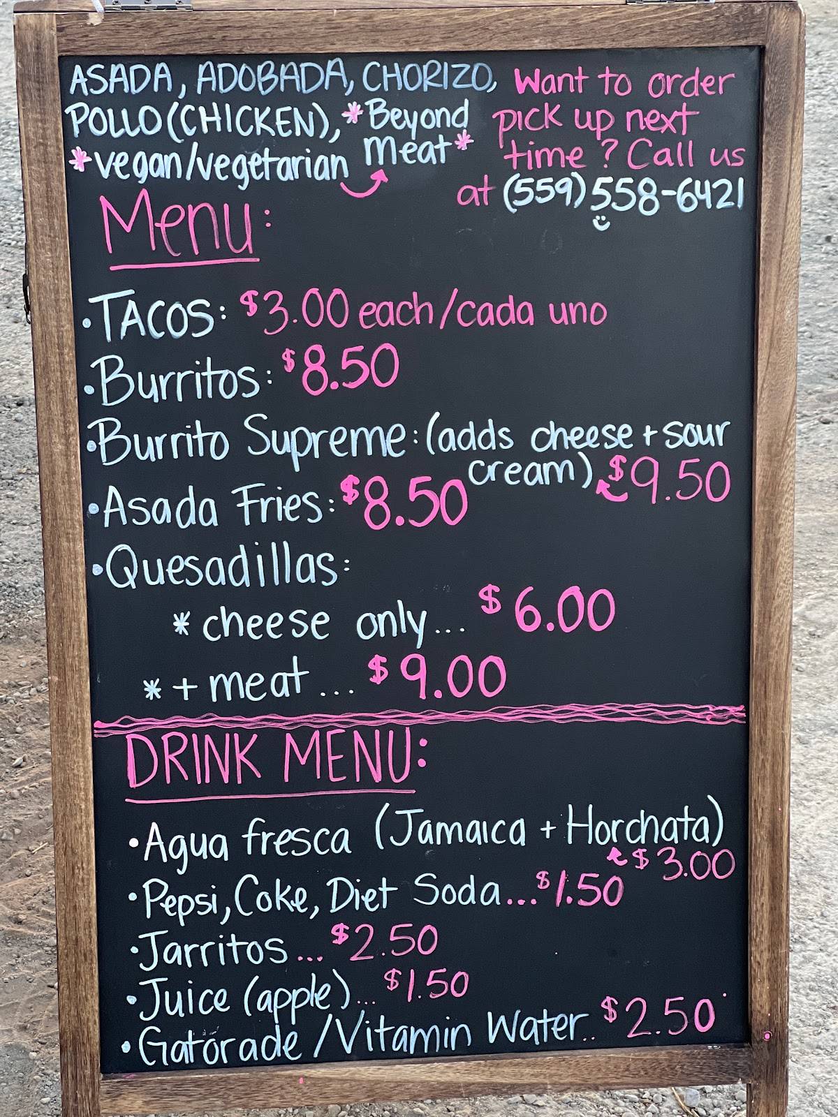 Menu at El Agave Mexican Eatery restaurant, Fresno