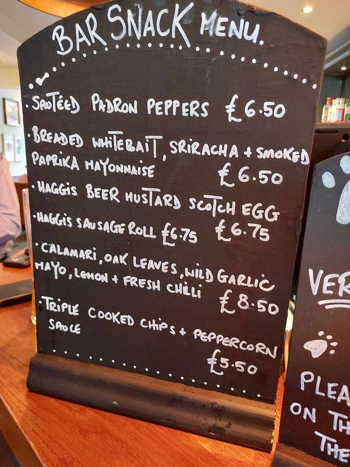 Menu at The Wheatsheaf pub & bar, Esher