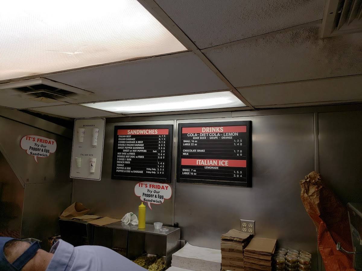 Menu at Johnnie's Beef restaurant, Elmwood Park, W North Ave