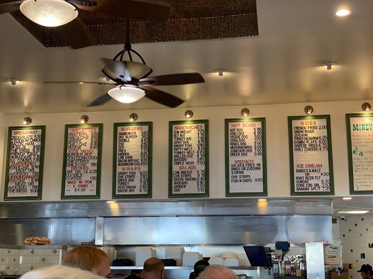 Menu at Money Pit fast food, San Marcos