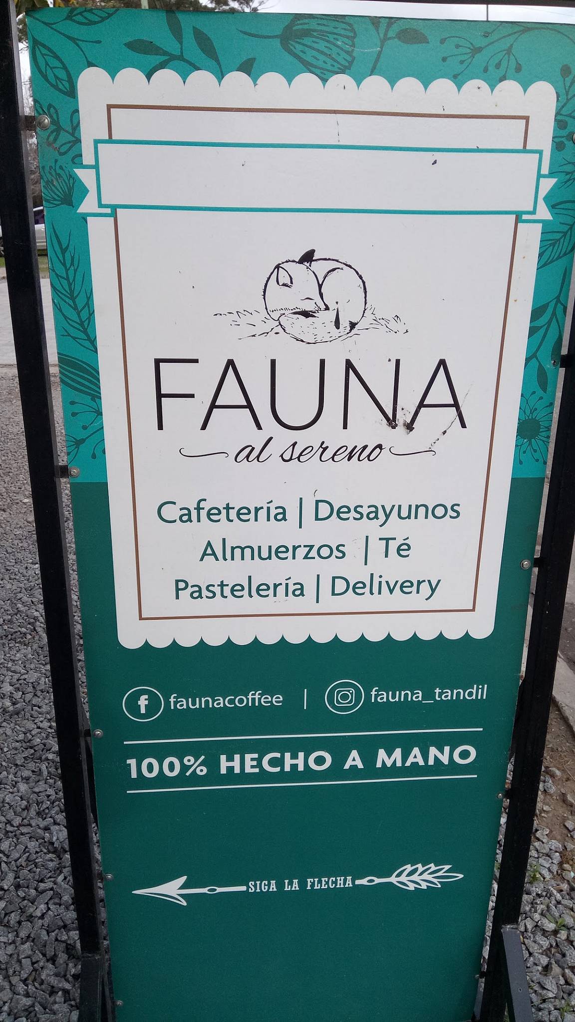 Carta del restaurante Fauna al sereno, Tandil