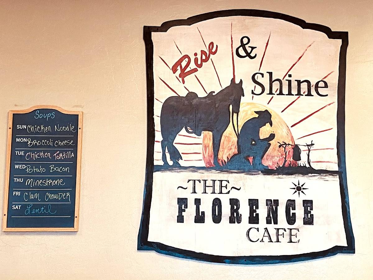 Menu at Florence Cafe, Florence