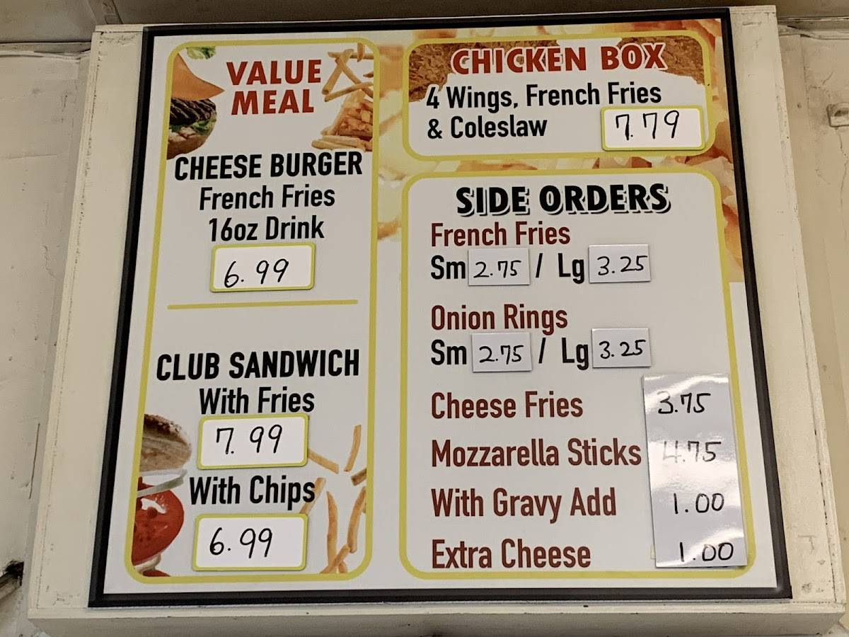 Menu at Furnace Branch Carryout restaurant, Glen Burnie
