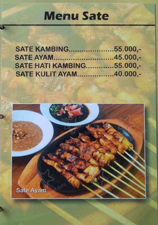 Menu at Graha Sate Family Resto restaurant, Bogor