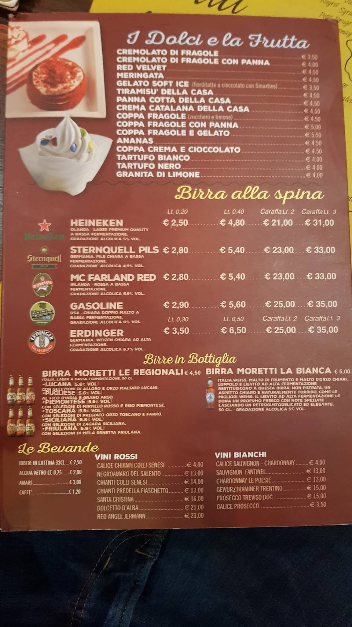 Menu at Galloway Capitale BBQ, Rome, Via di Settebagni