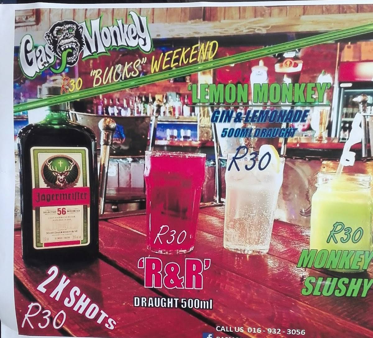 Menu at Gas Monkey Pub & Grill Vanderbijlpark, Vanderbijlpark