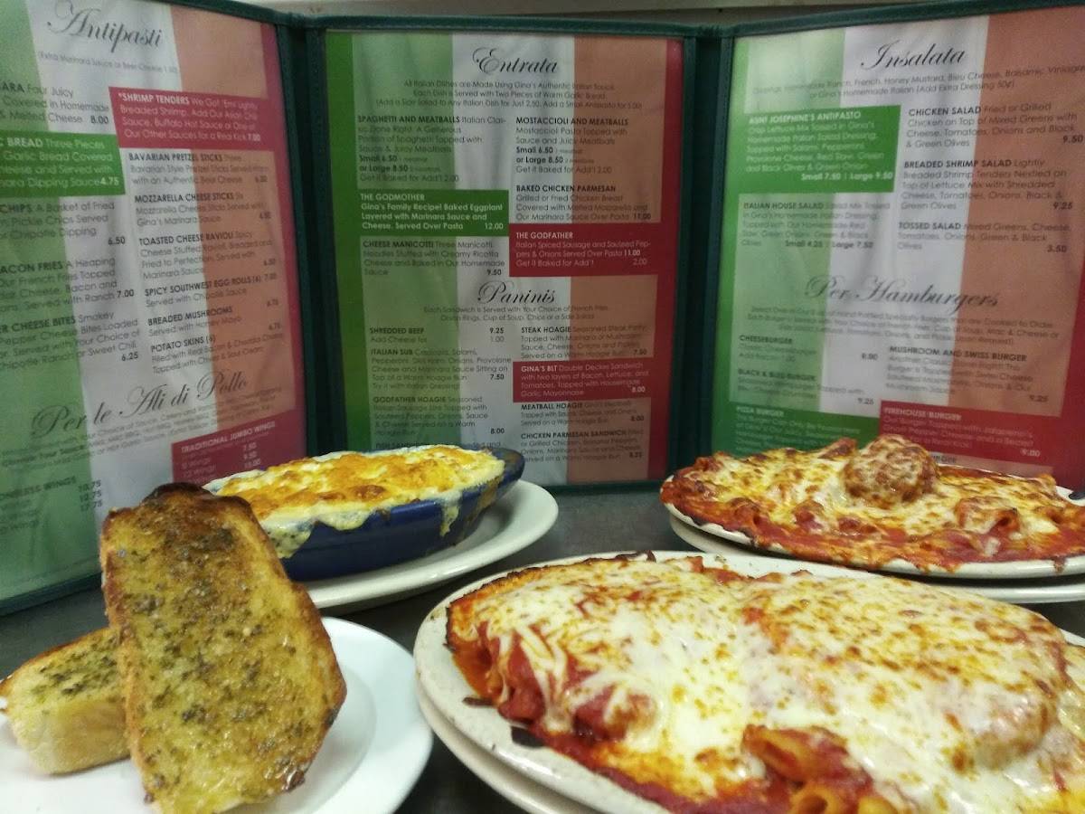 Menu at Gina's Italian Kitchen & Tavern restaurant, Hamilton