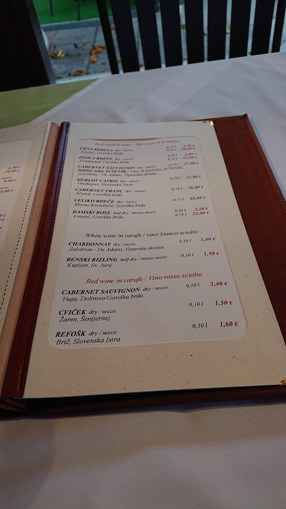 Speisekarte von Gostilna-restavracija Avsenik restaurant, Begunje