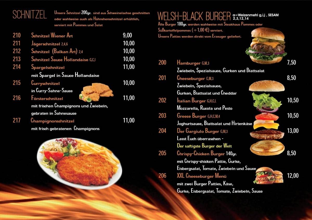 Menu at Gut Essen & Trinken Pizzeria und Grillspezialitäten am Schloss ...