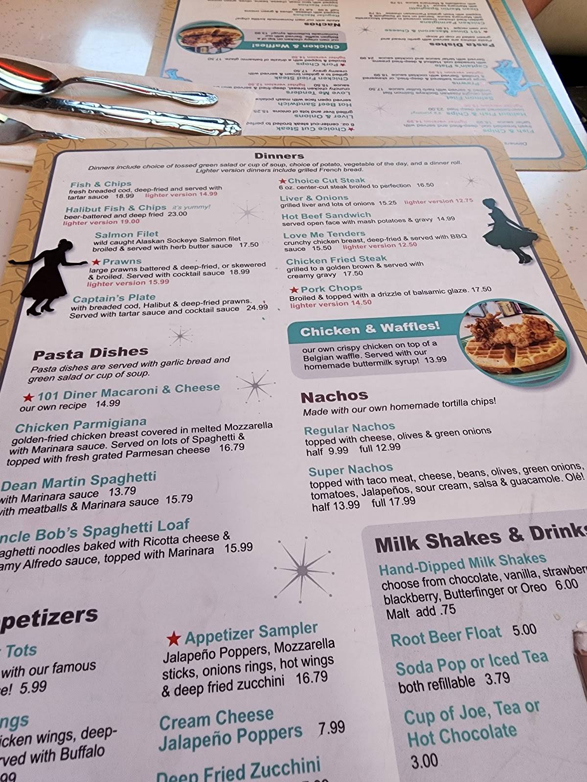Menu at Hi-Way 101 Diner restaurant, Sequim, 392 W Washington St