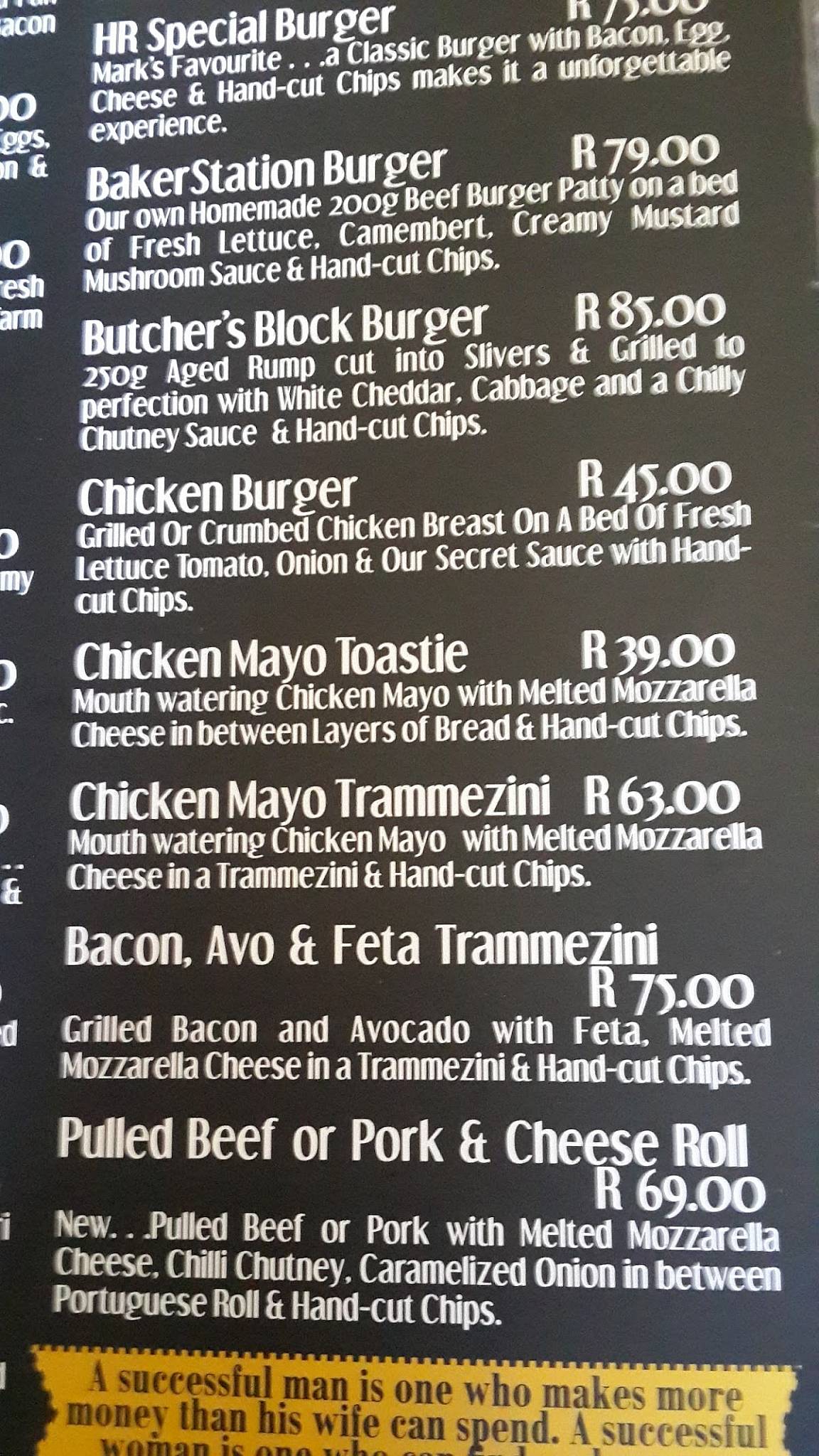 Menu at Horse And River Pub & Grill, Vanderbijlpark