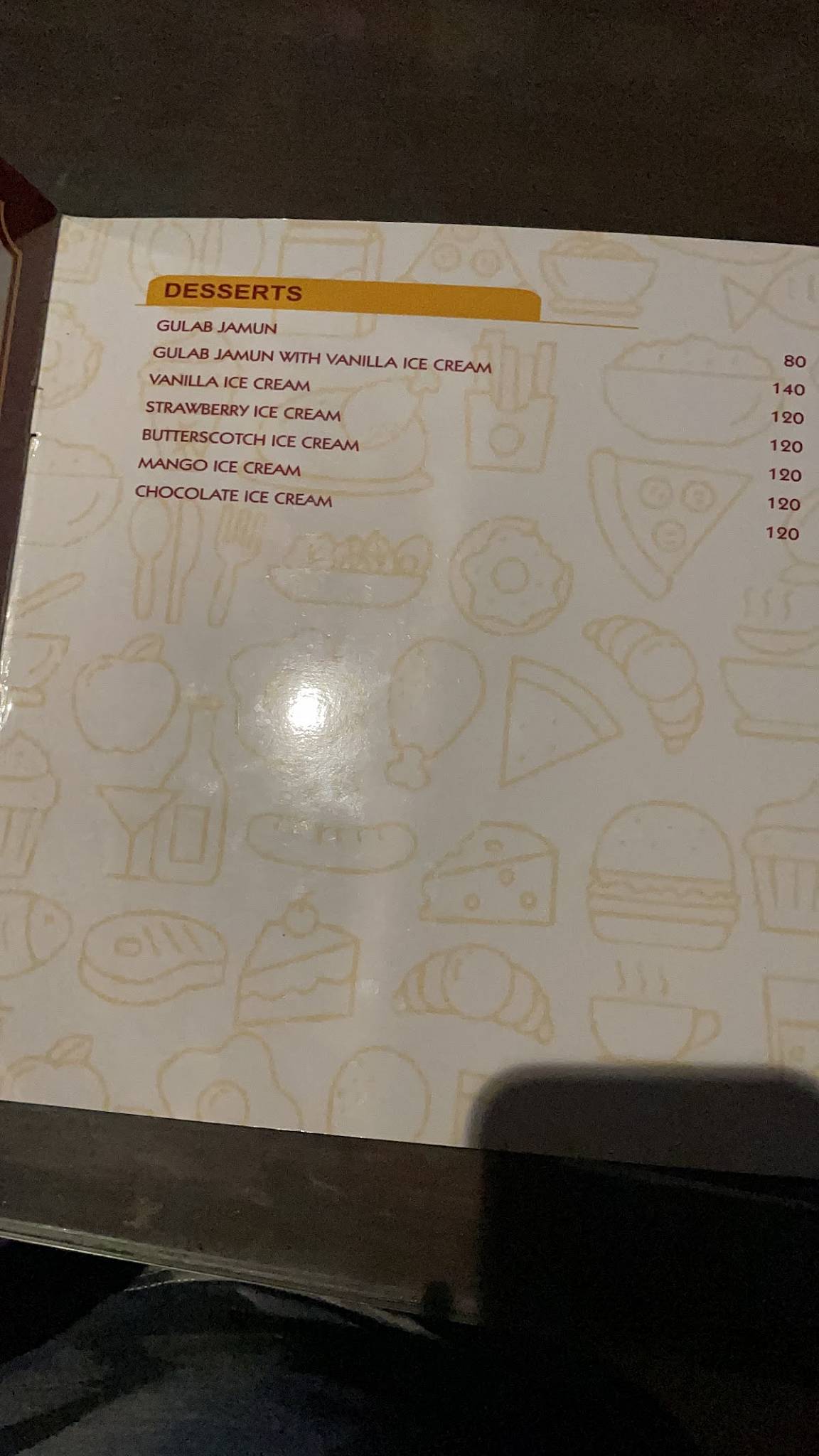 Menu at Hyderabad Chefs, Nandyal
