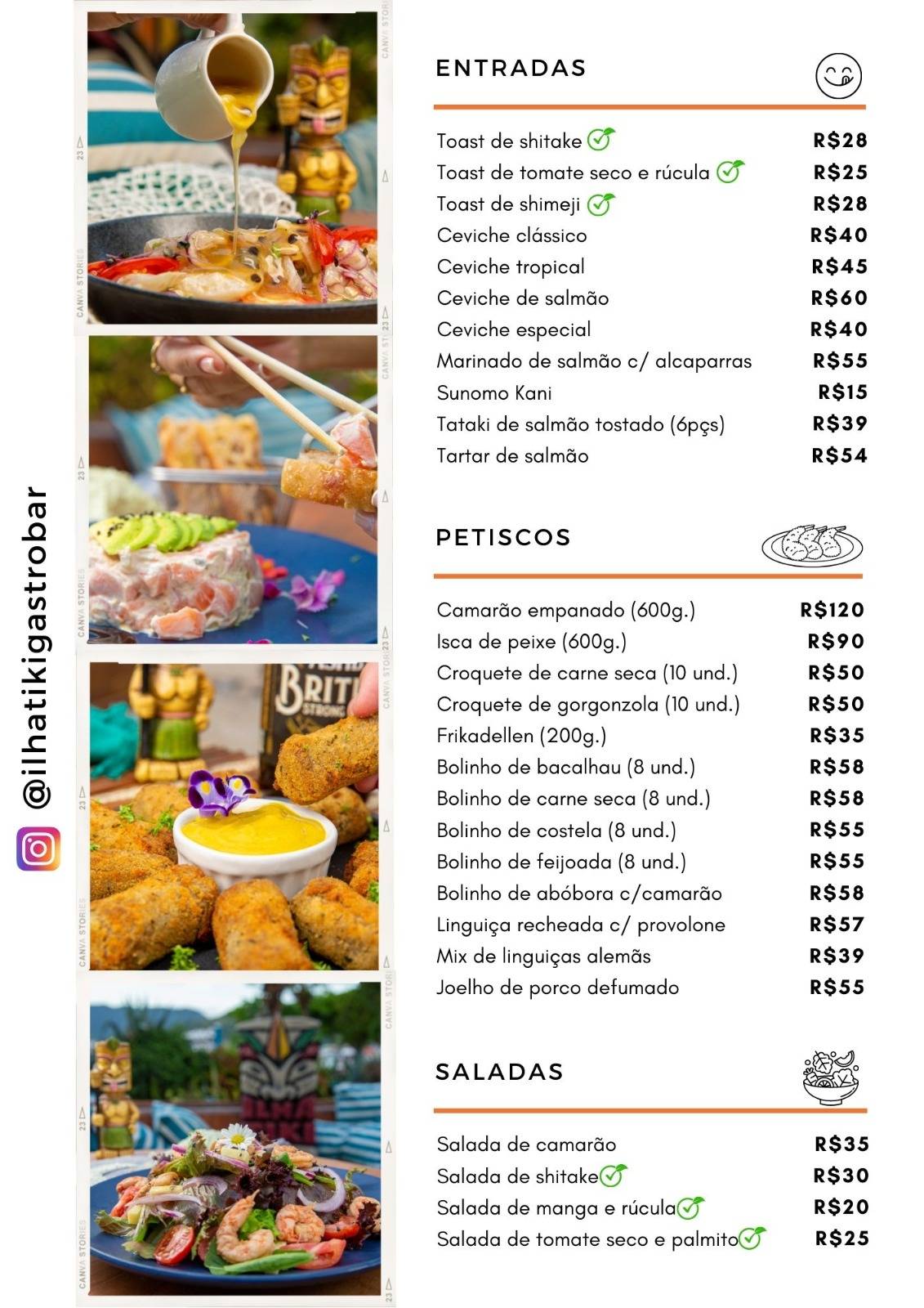 Menu em ILHA TIKI GASTROBAR, Arraial do Cabo