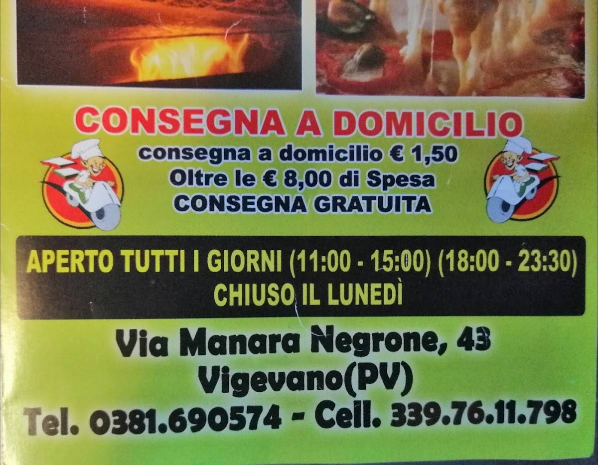 Menu da Il Mago ristorante, Vigevano, Via Manara Negrone
