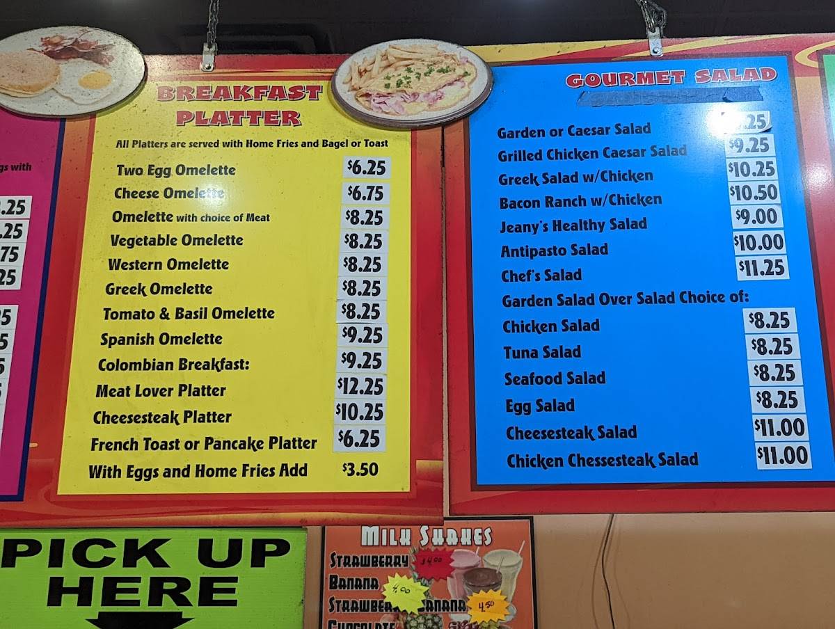 Menu at J & J Beyond Bagels restaurant, Georgetown