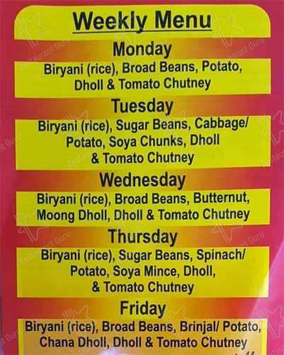Menu at Kara Nichha's Midrand restaurant, Midrand