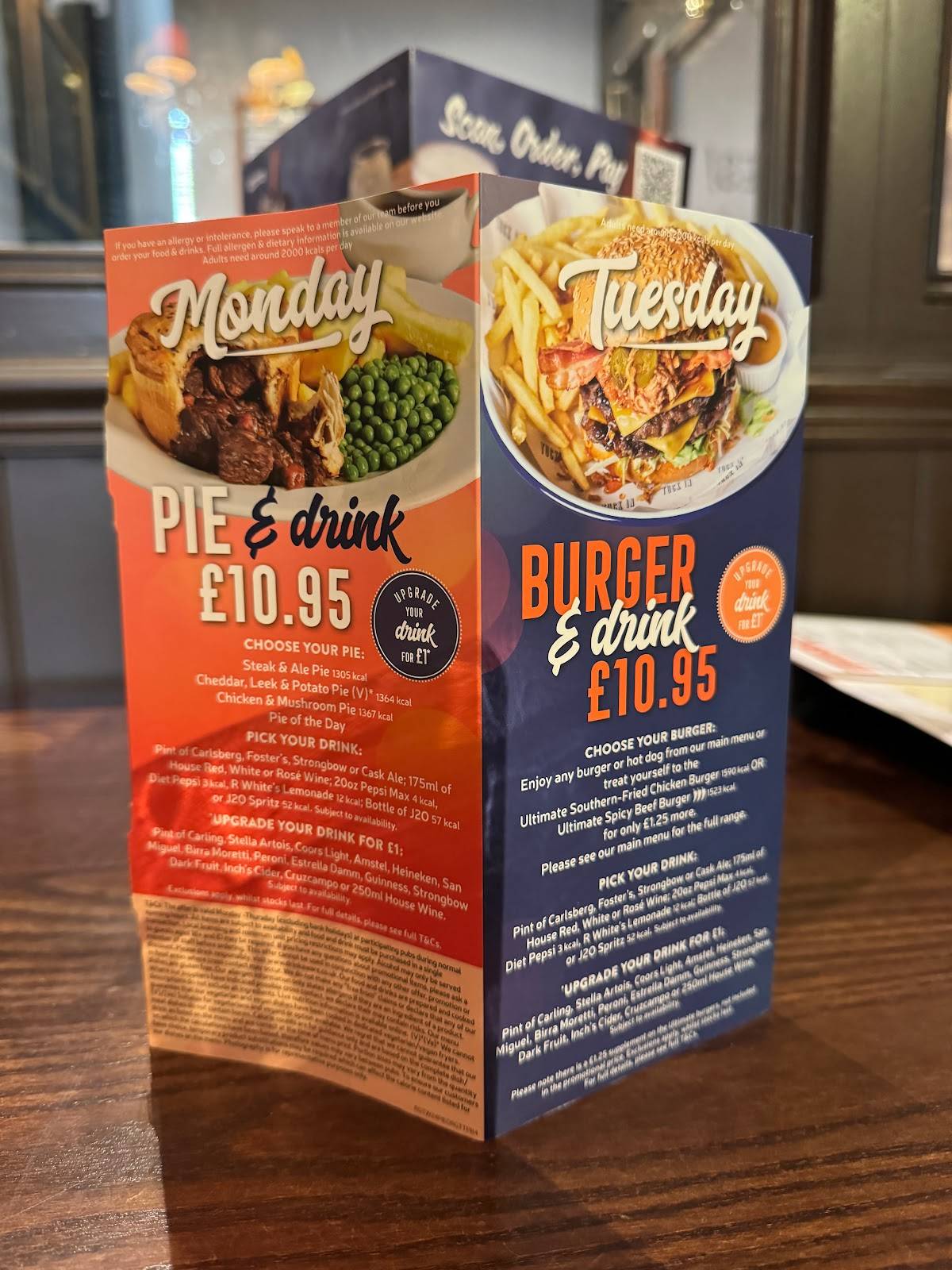 Menu at Kings Head pub & bar, Buxton