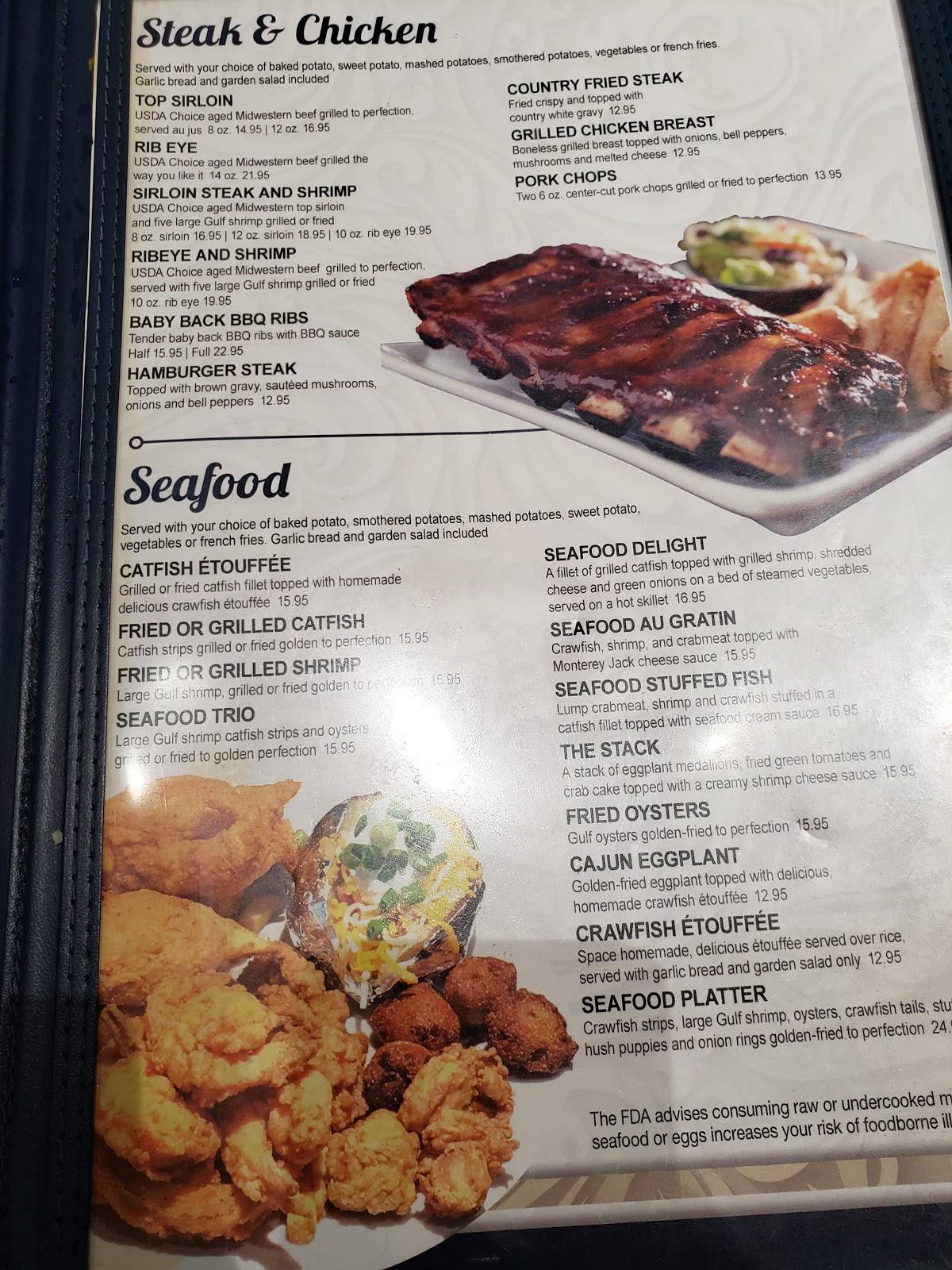 Menu at Lagniappe Zachary restaurant, Zachary