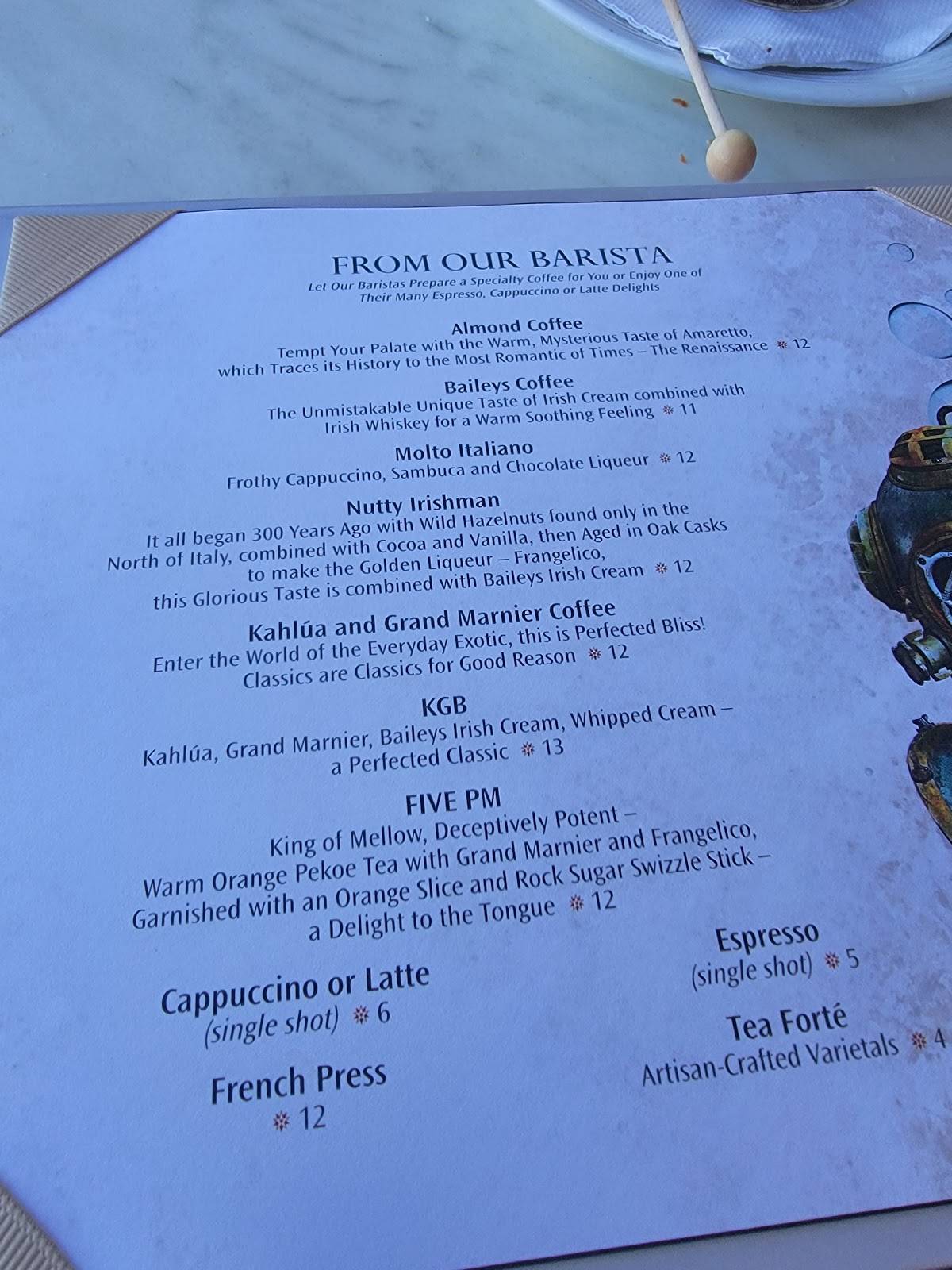 Menu at Latitudes Restaurant, Highland Beach, S Ocean Blvd