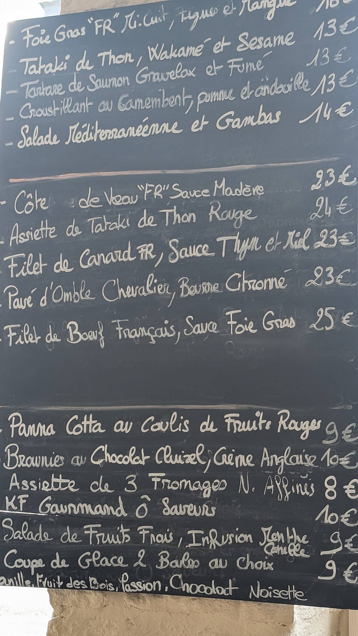 Menu au Le Bouillon Limousin restaurant, Limoges