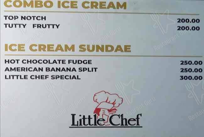 Menu at Little Chef Hotel, Kanpur, GATE NO-1