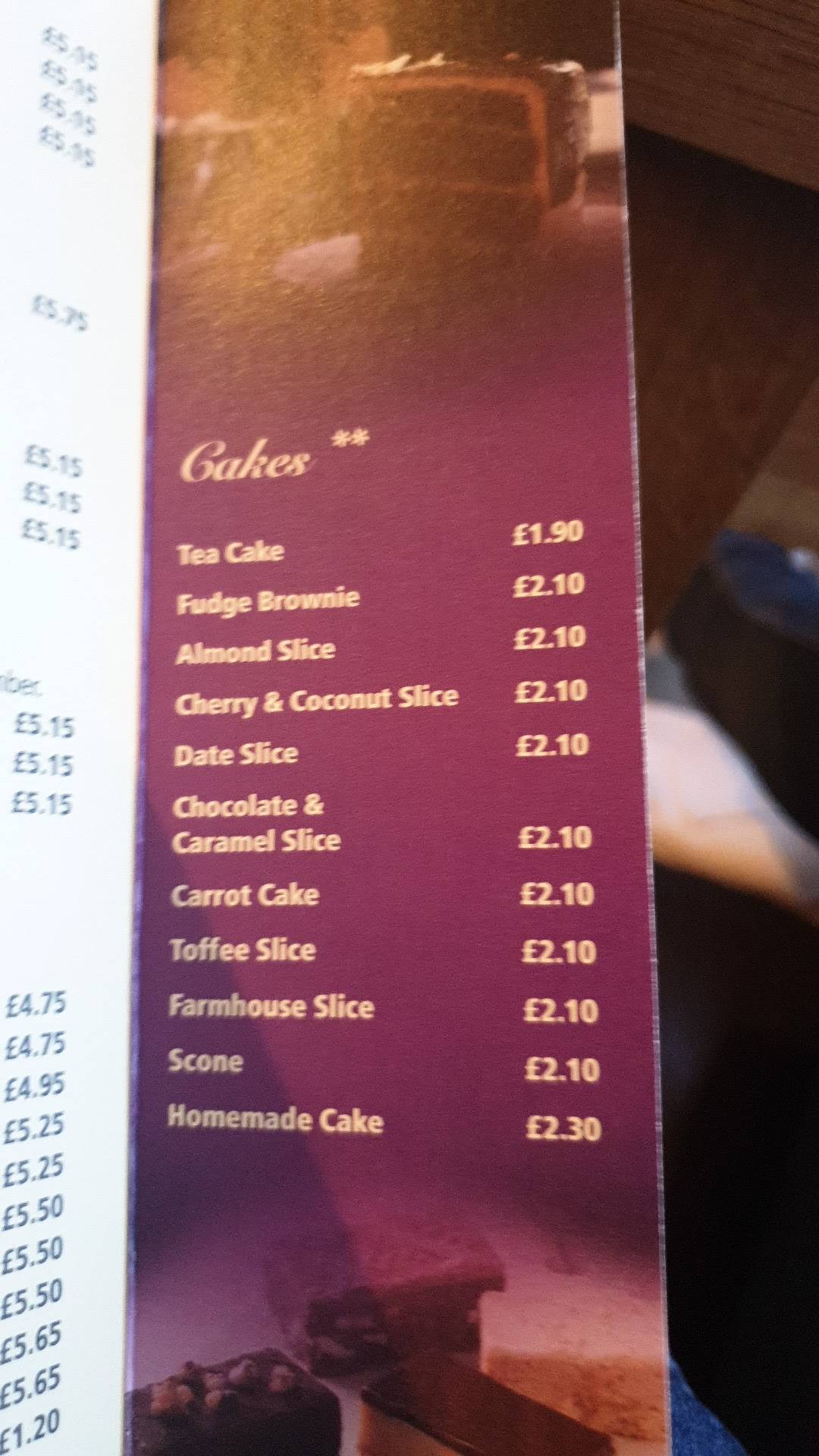 Menu at Loafers Coffee Shop cafe, Wisbech