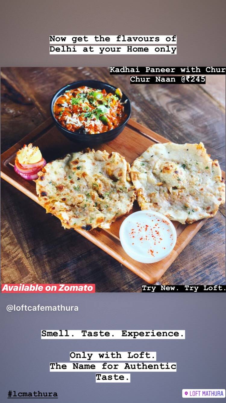Menu at Loft Cafe & Restaurant, Mathura, Mathura