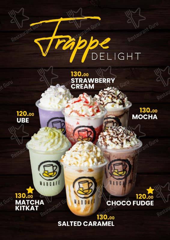 Menu at Mad Cafe, Quezon City
