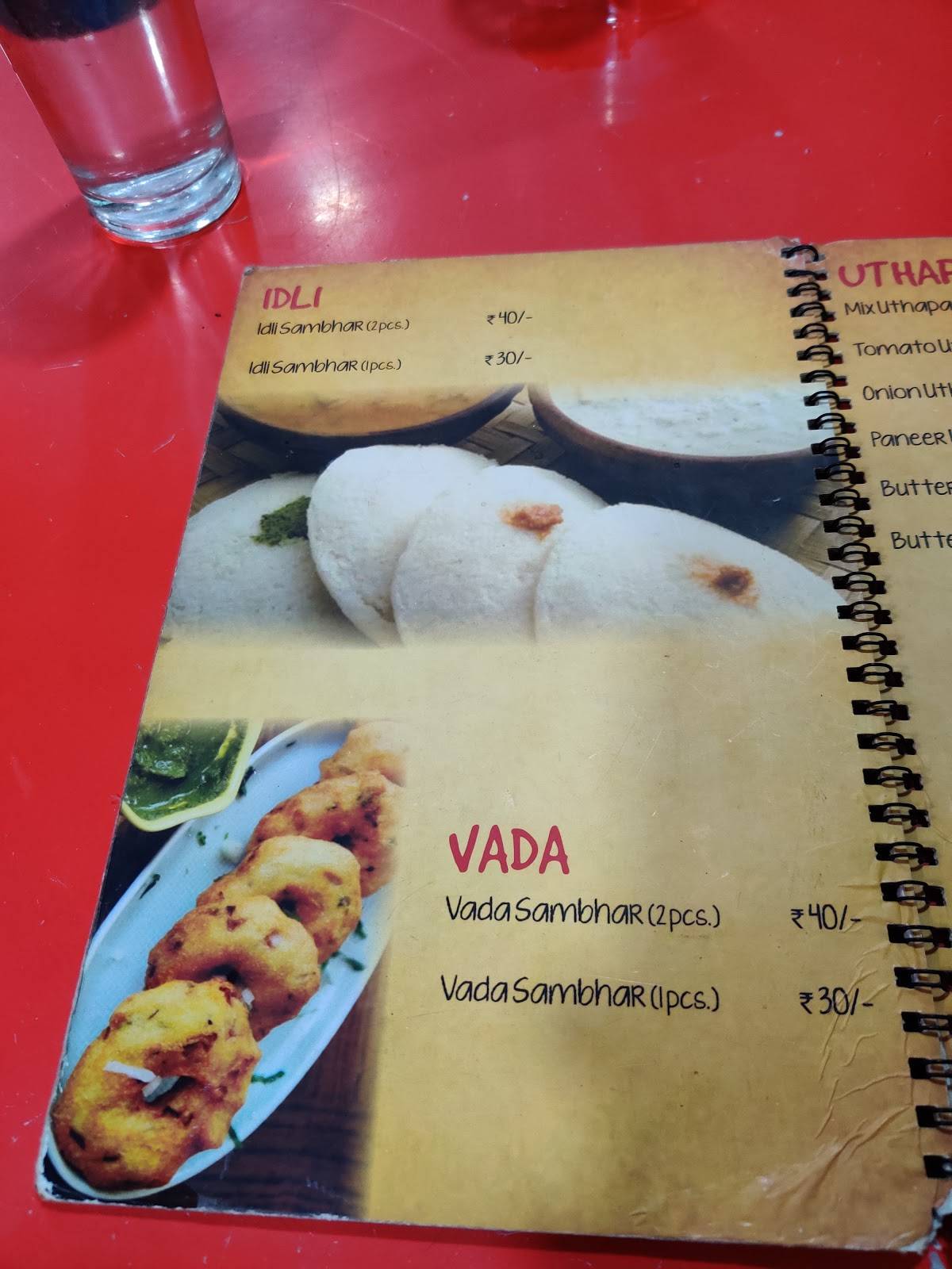 Menu at Madrasi Dosa Hut, Dehradun, 7
