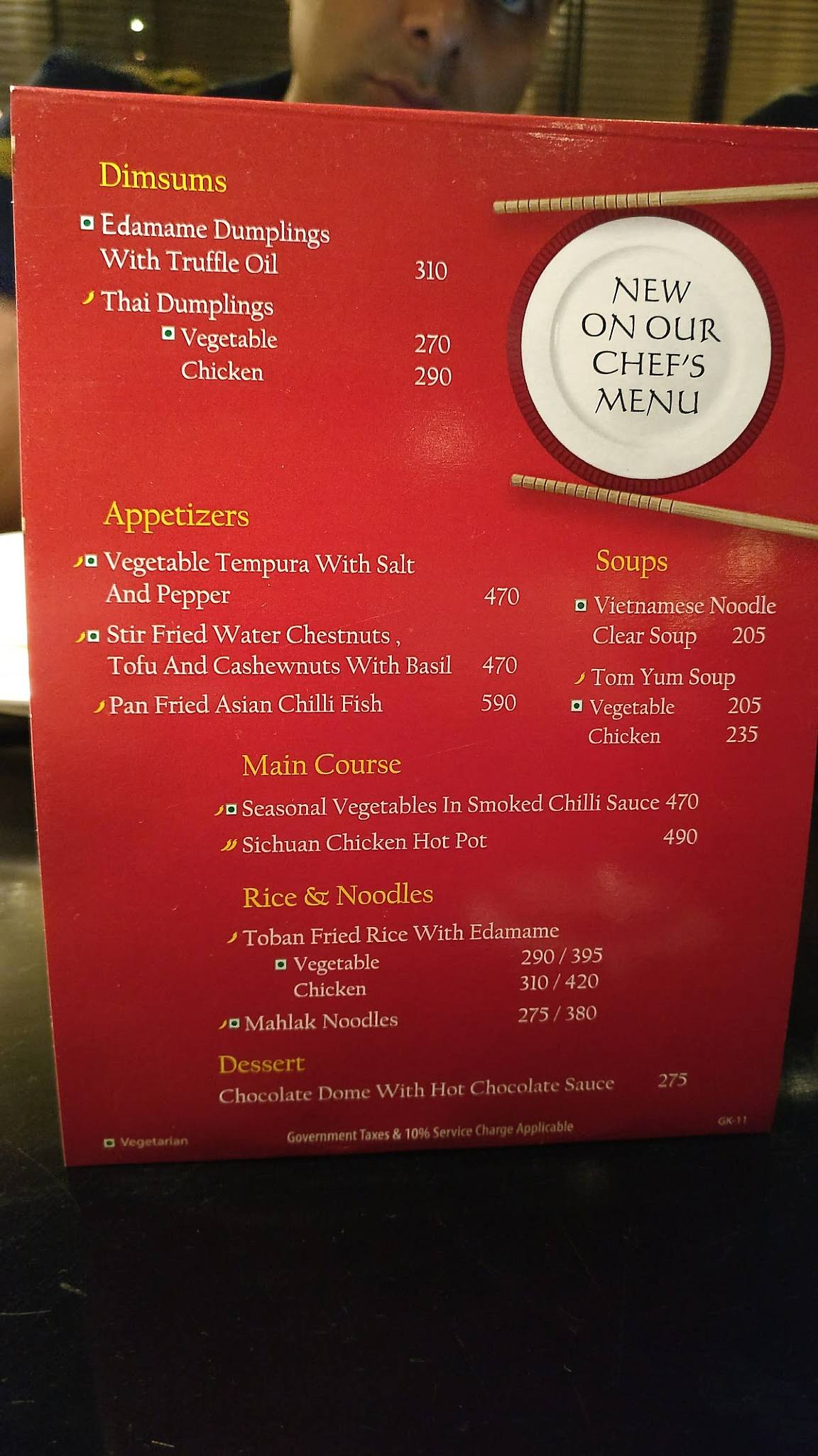 Menu at Mainland China Restaurant, New Delhi, Plot No. 4