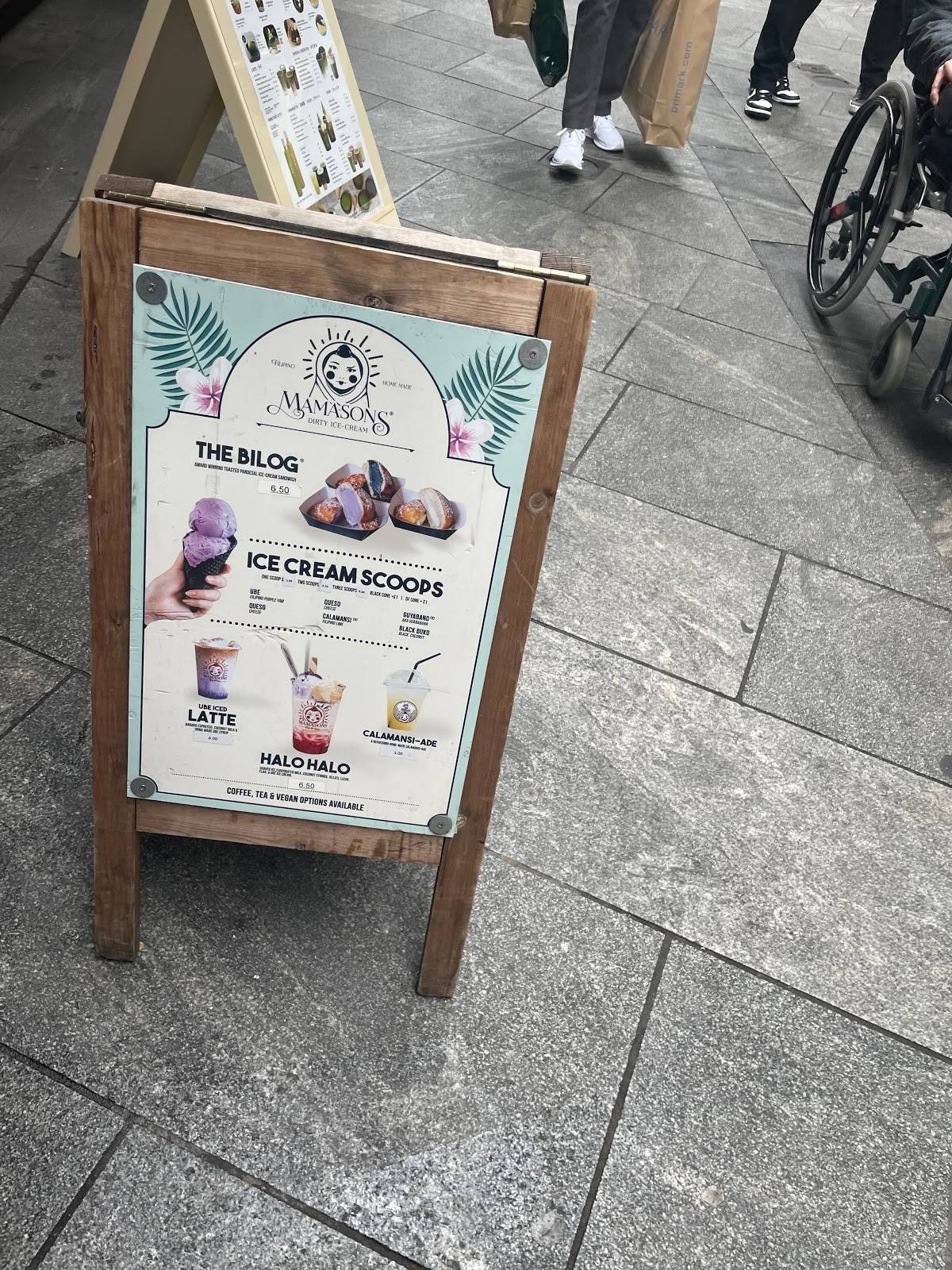 Menu at Mamasons Dirty Ice Cream (Chinatown London) desserts, London ...