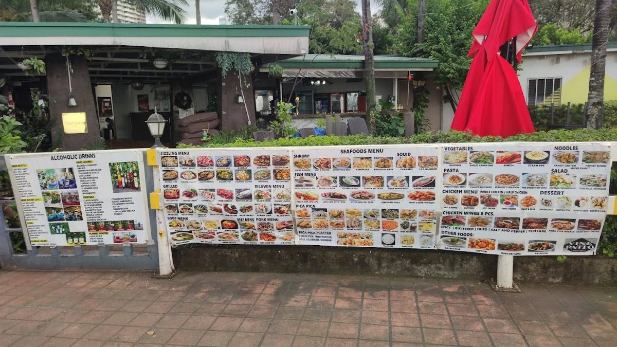 Menu at Vine Patio pub & bar, Manila