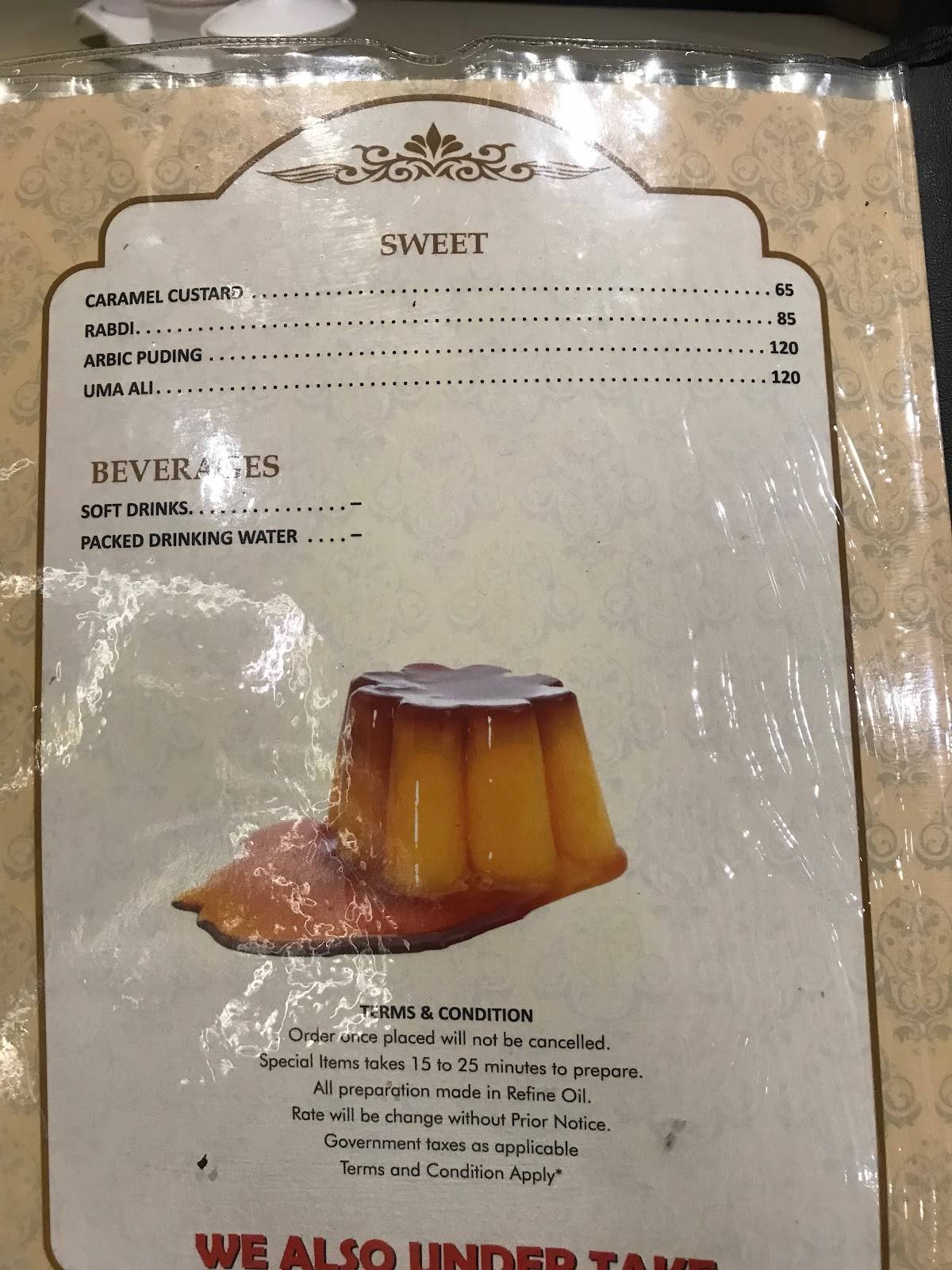 Menu at Mao Family Restaurant, Mumbai, Haji Ismail Building