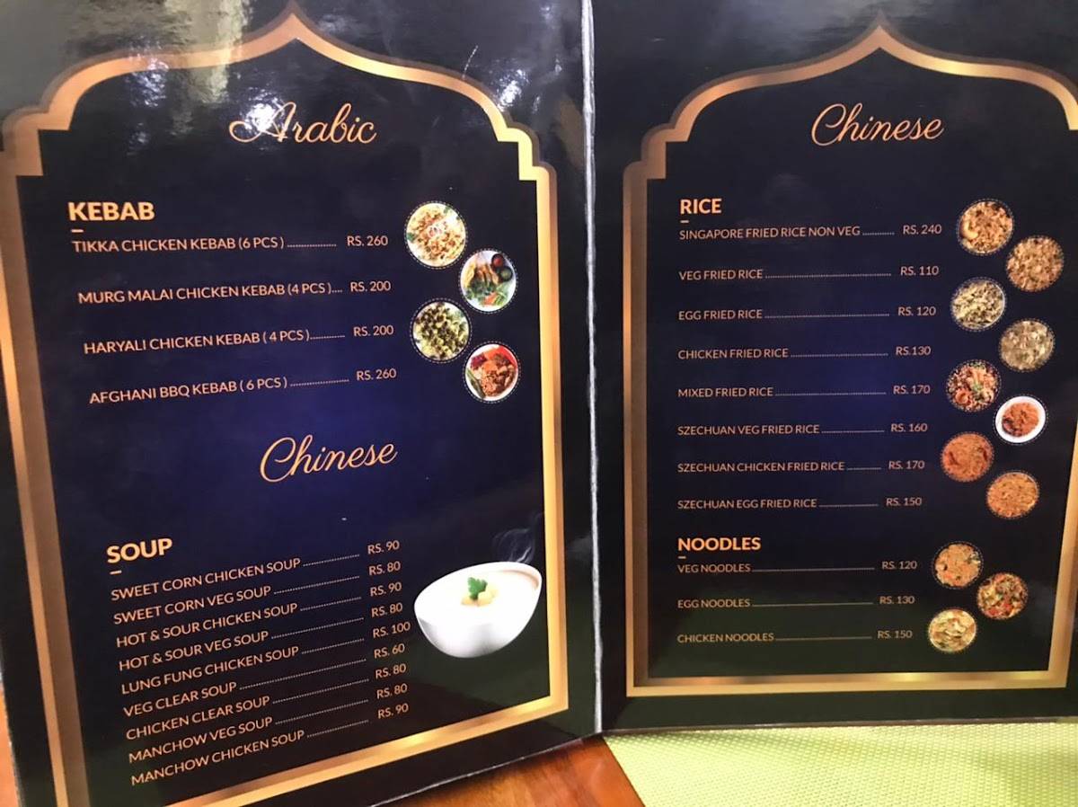 Menu at Mataam-Al Rahath, Kollam