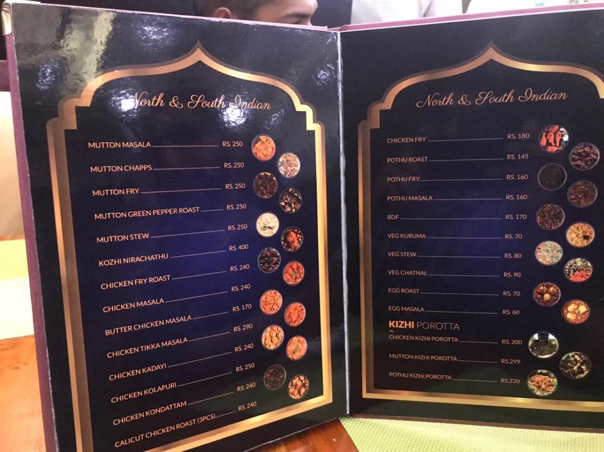 Menu at Mataam-Al Rahath, Kollam