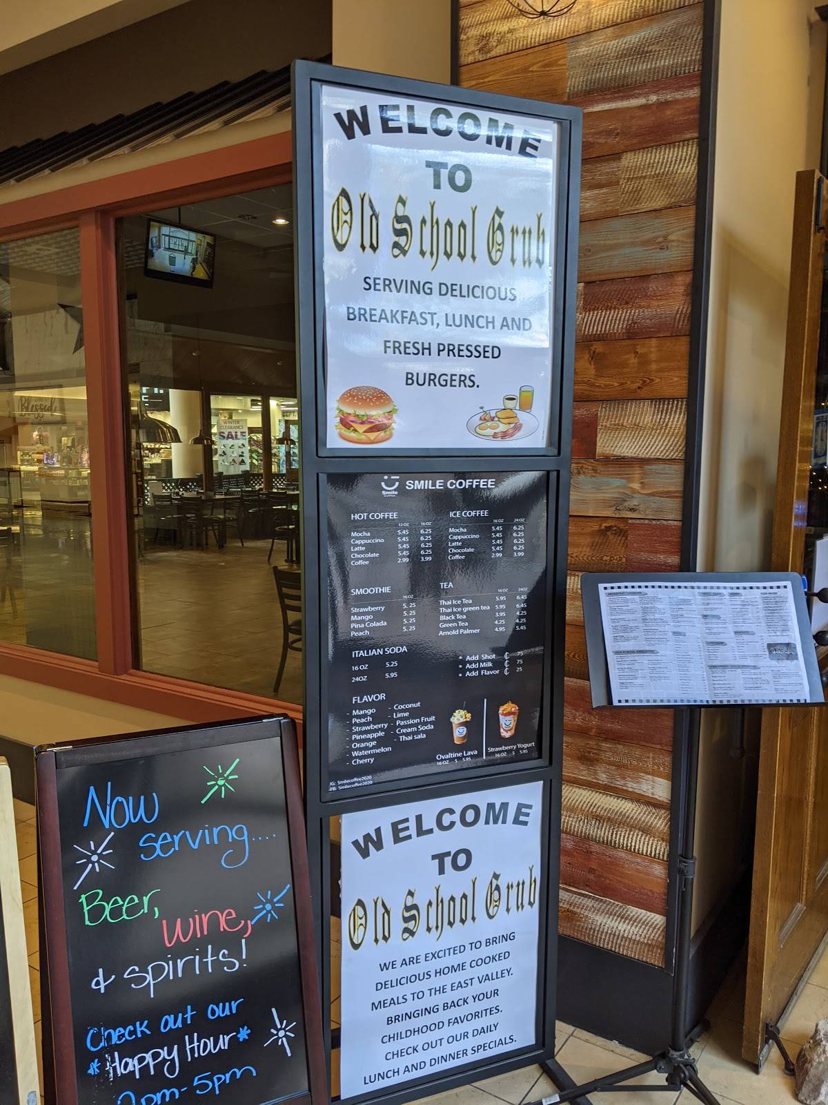Menu at Old School Grub/ OSG Cafe, Mesa, E Main St