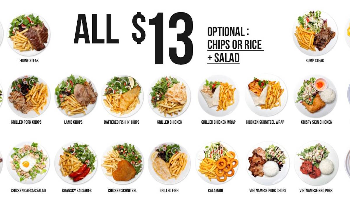Menu at Mr B Eatery restaurant, Campbelltown