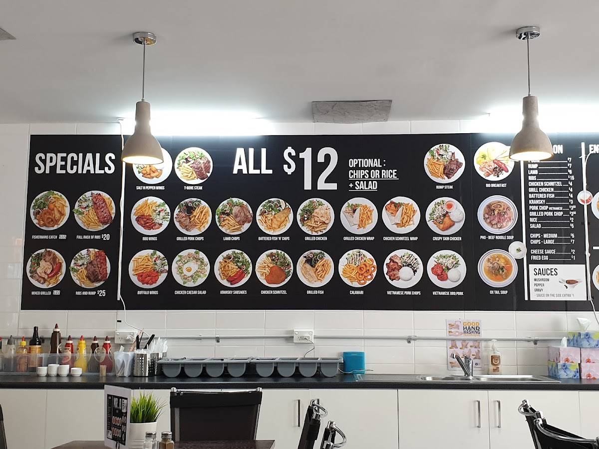 Menu at Mr B Eatery restaurant, Campbelltown