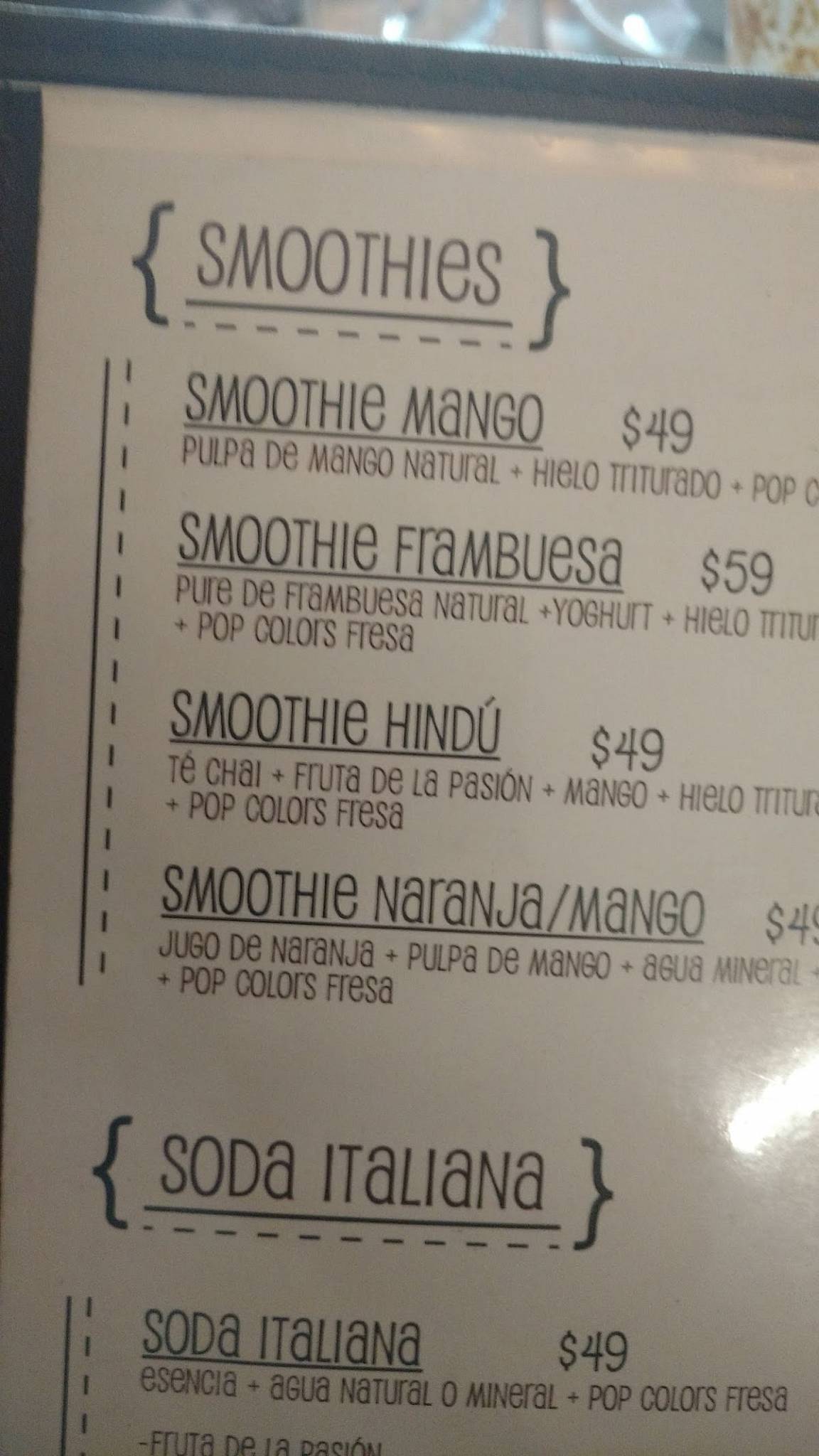 Carta de cafetería MUEN, Coffee Shop, Santiago de Querétaro, Calle Cto ...