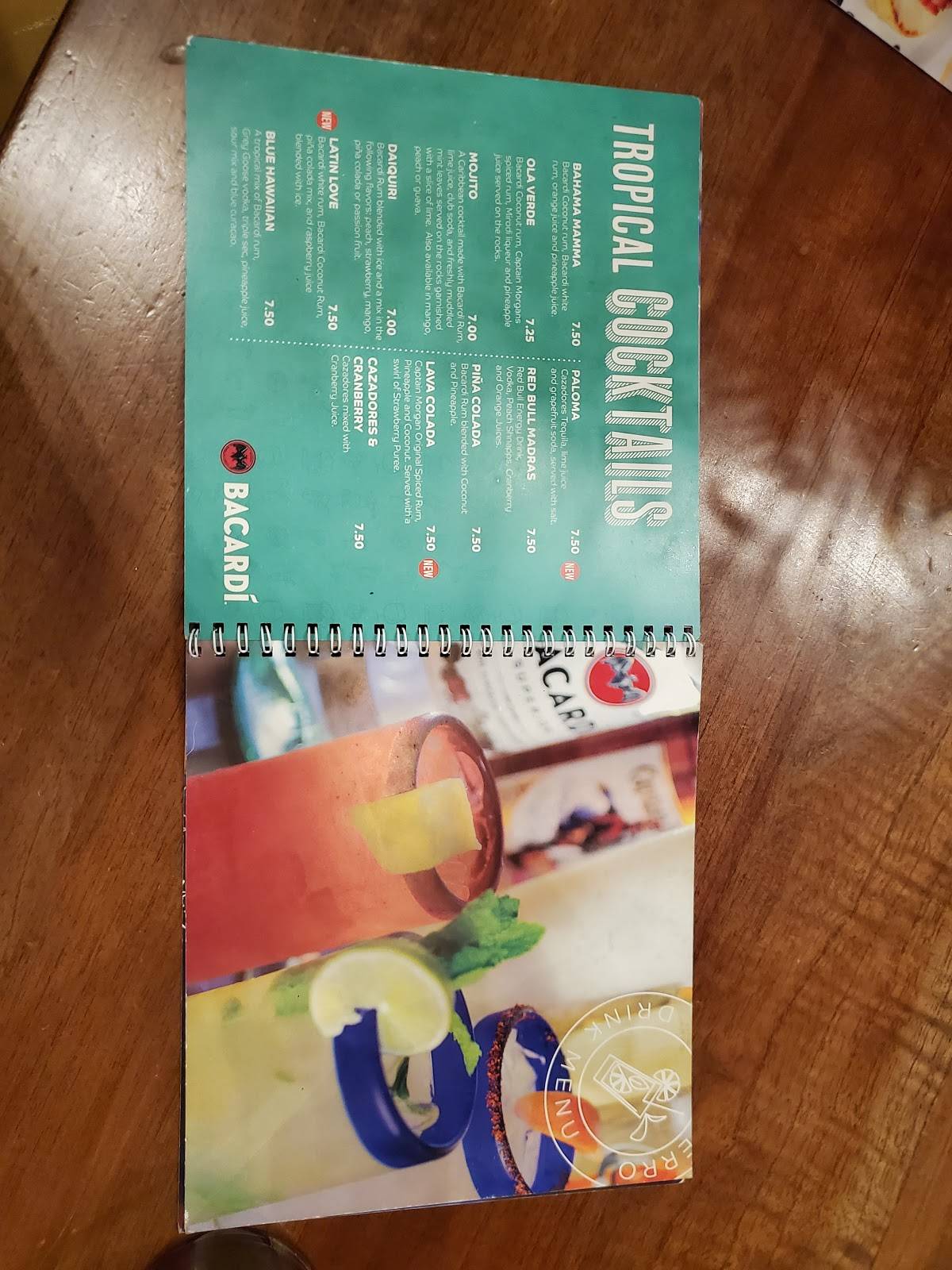 Menu at El Cerro Mexican Bar & Grill, Myrtle Beach, 29th Ave N