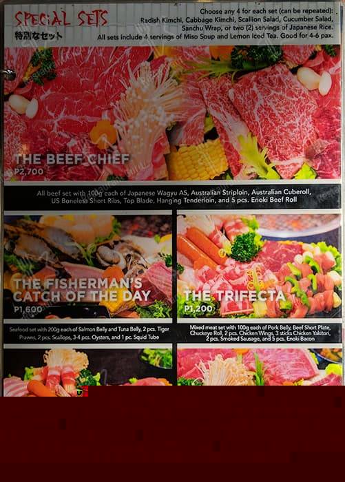 Menu at Nabe Japanese Izakaya and Hotpot - Banawe restaurant, Quezon ...