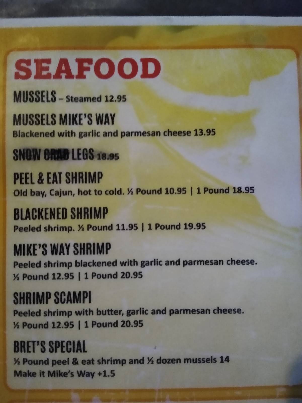Menu at Nice N Easy Oyster Bar & Grille, Orange City