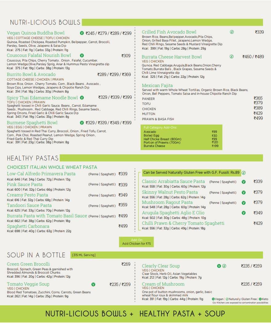 Menu at NutrioBox, Dwarka, New Delhi