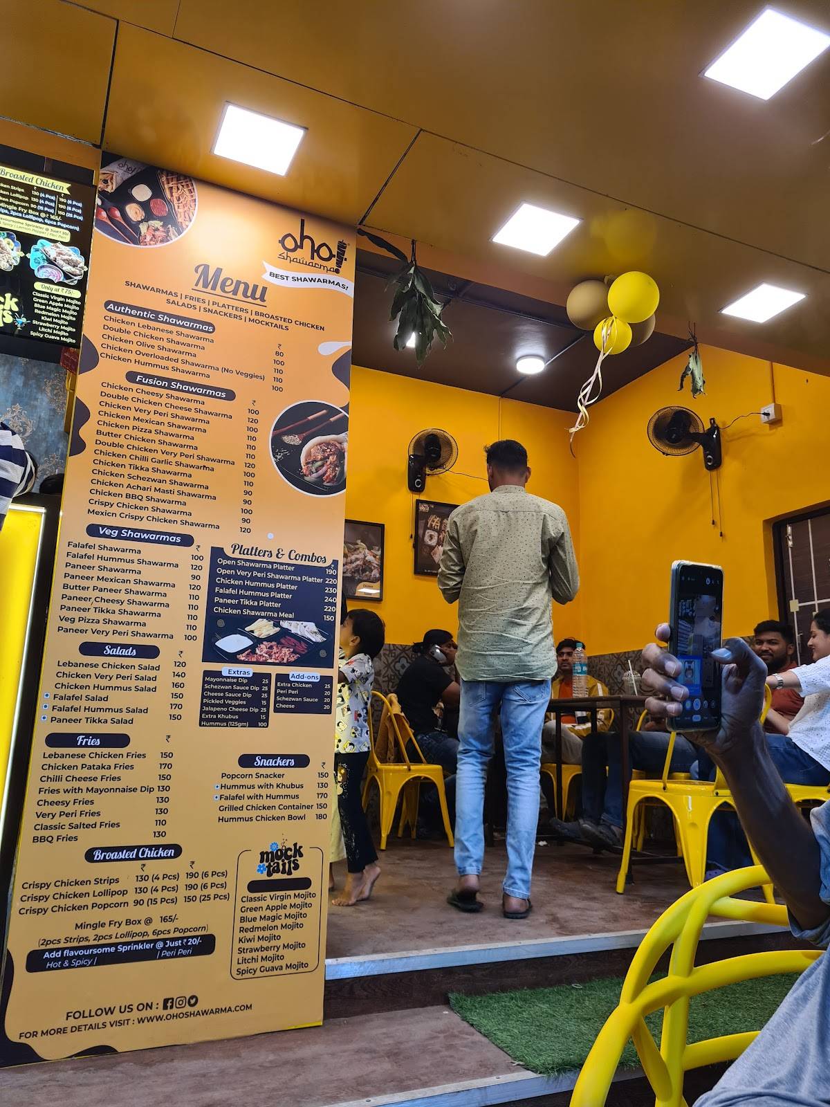 Menu at Oho Shawarma Alibag, Alibag