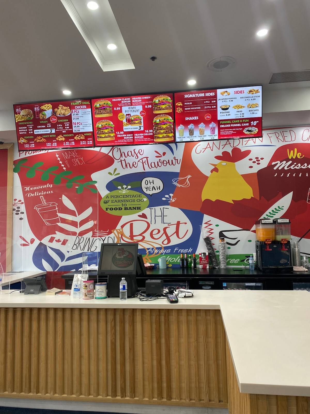 Menu at Paradise Chicken restaurant, Mississauga, Tenth Line W Unit 4