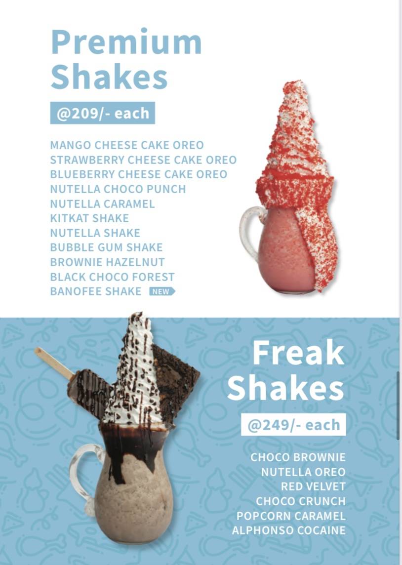 Menu at Xero Degrees, Pathankot