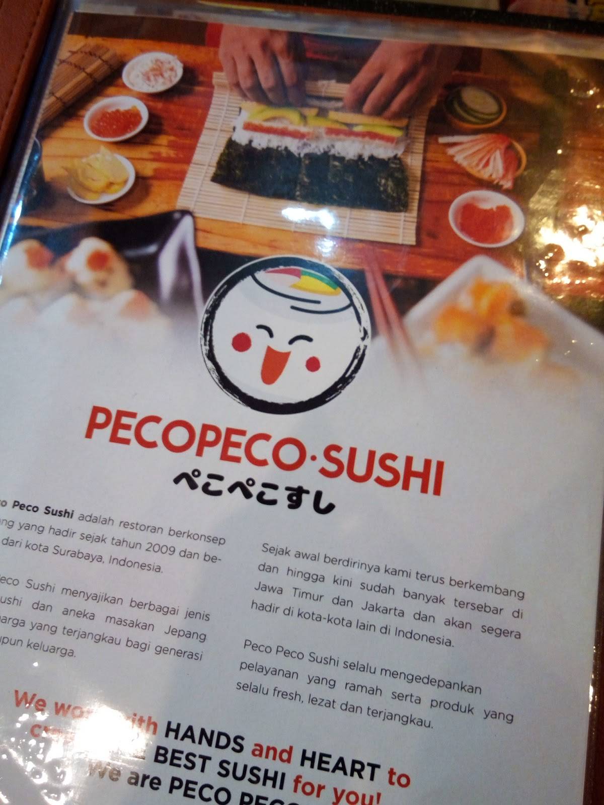 Carta del restaurante Peco Peco Sushi Grand City, Surabaya, Grand City ...