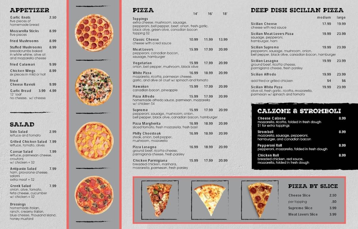Menu at Little Brothers Pizza pizzeria, Burleson