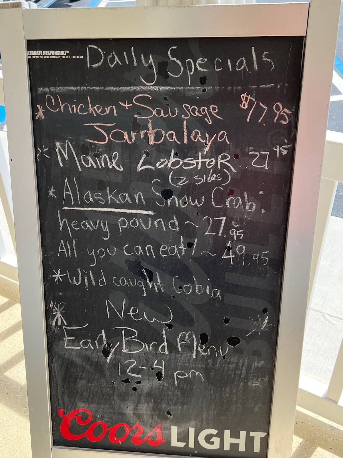 Menu at Portside Pub & Grille, Sebastian